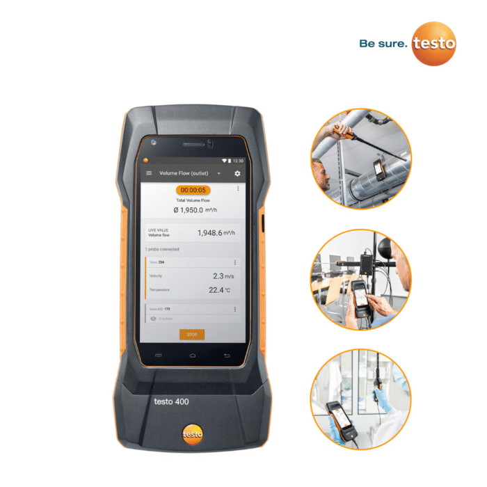 testo 400 เครื่องวัดความเร็วลม และคุณภาพอากาศภายในอาคาร - Entech