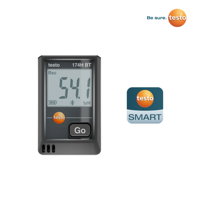 testo 174 H BT Bluetooth Temperature and Humidity Meter and Data Logger ...