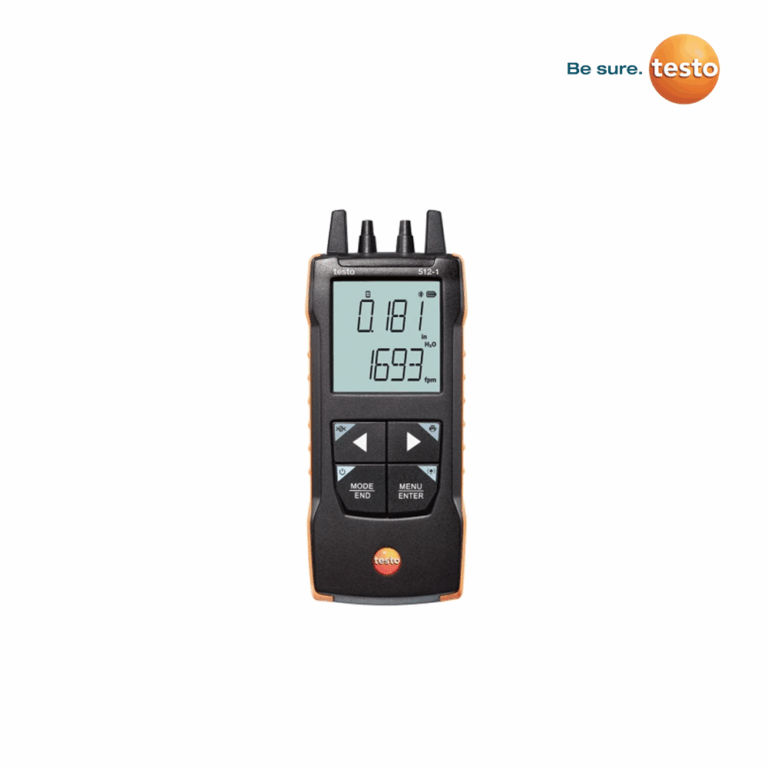 testo 512-1 Differential Pressure Monitor + App Connection - Entech