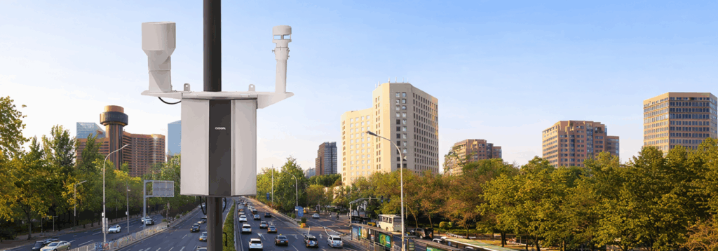 Polludrone, an online air quality and toxic gas monitoring device.